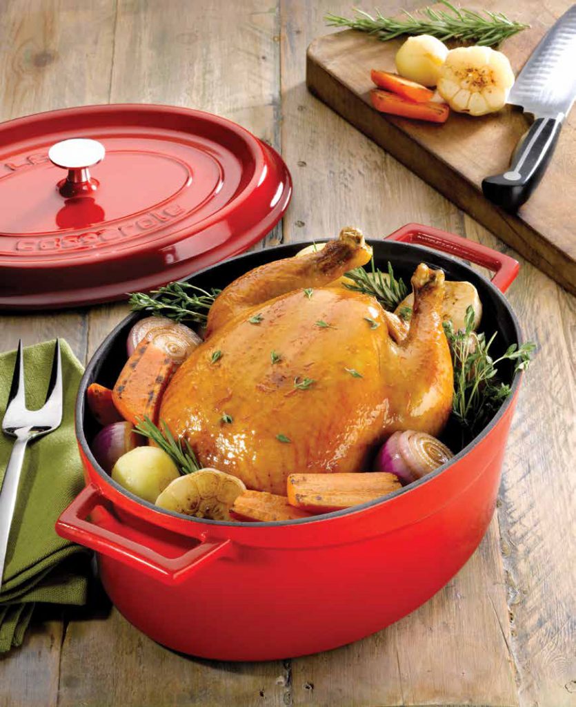 Lava Cast Iron Oval Casserole Green - Chef's Complements
