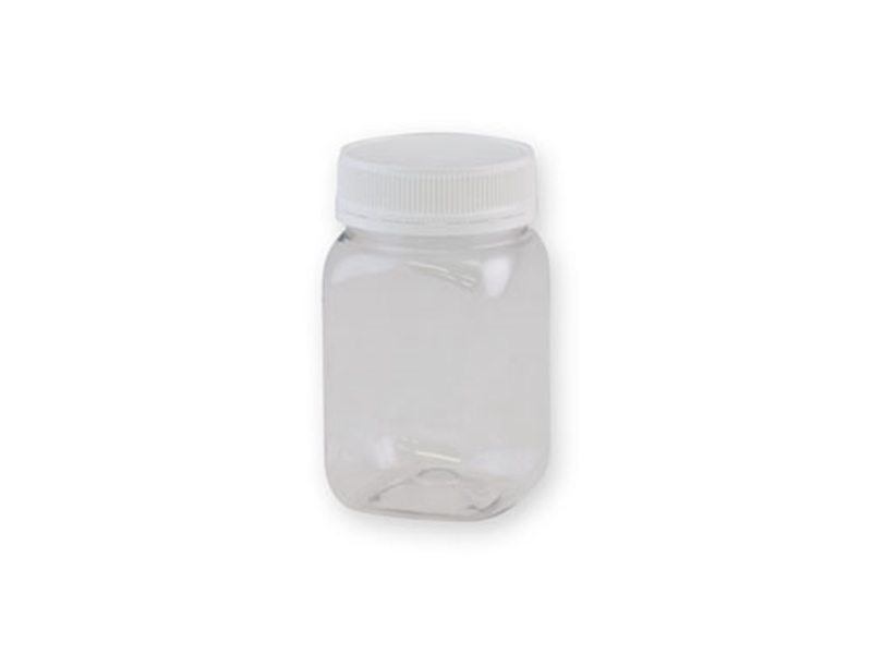 Clear Plastic Jar Square (3 Sizes) - Chef's Complements
