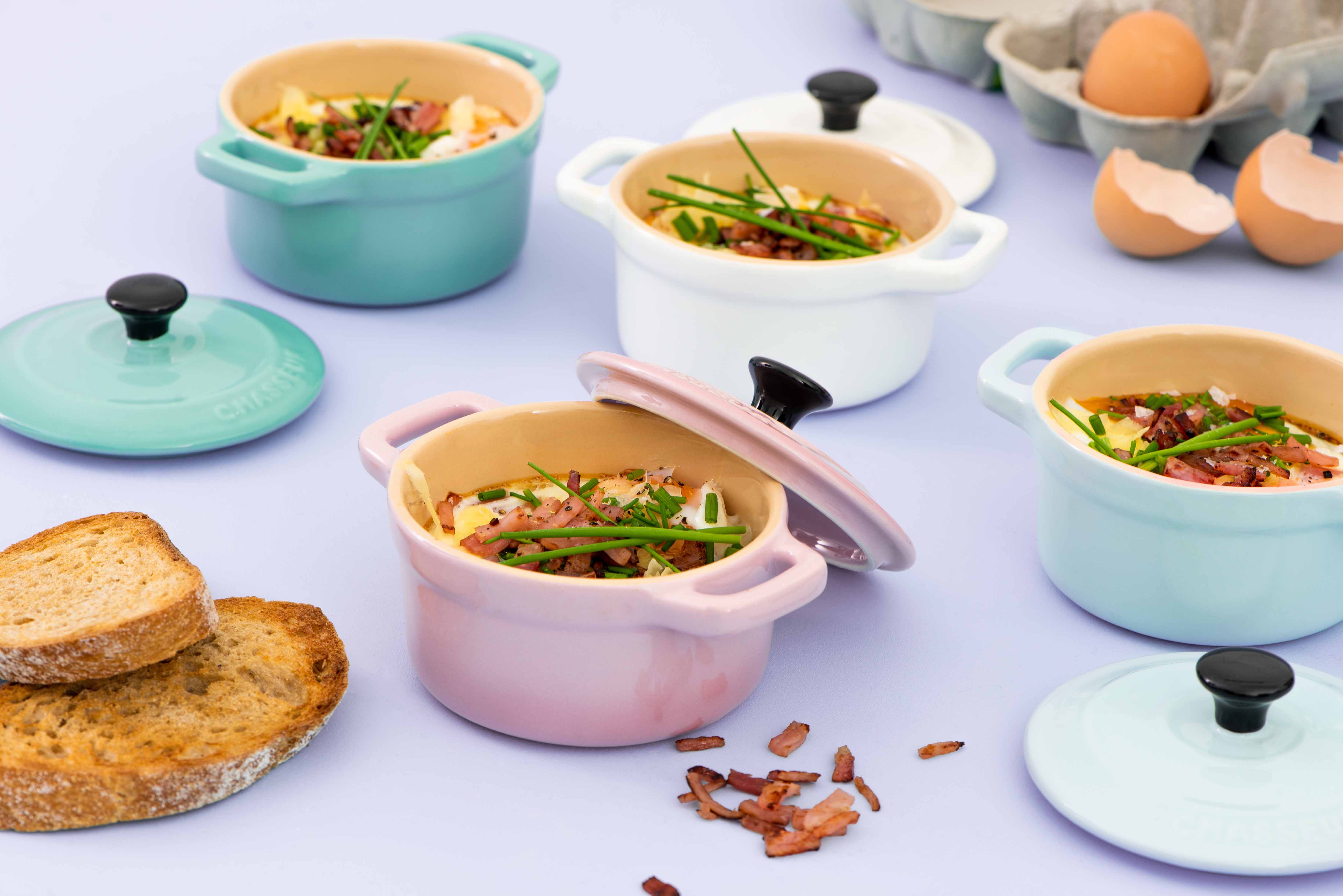 Chasseur Macaron Collection 4-Piece Mini Cocotte Set | Chef's Complements