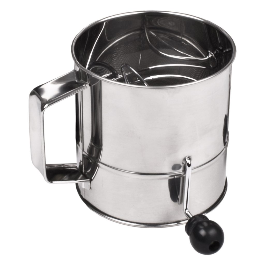 d.line Stainless Steel Flour Sifter Crank Handle 8 Cup | Chef's Complements