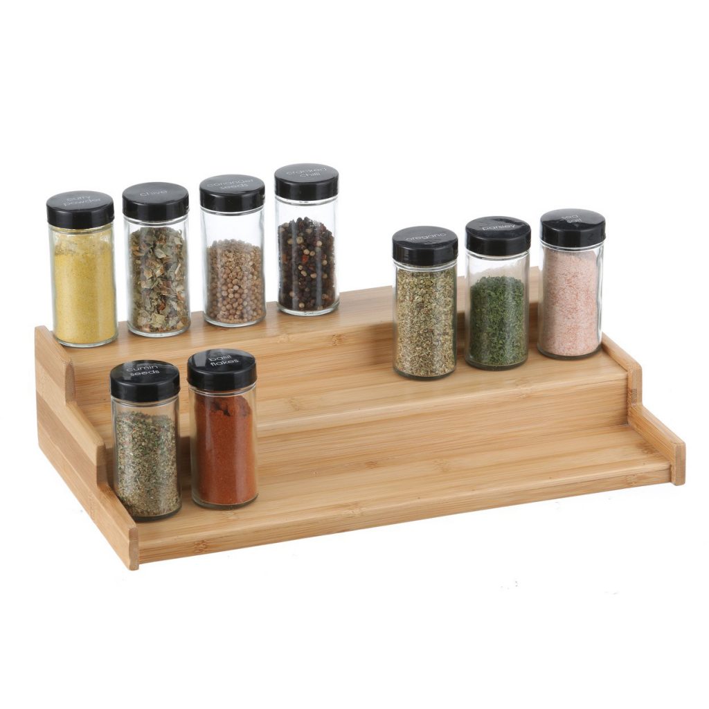 Entrée 3-Tier Spice Rack Black - Chef's Complements