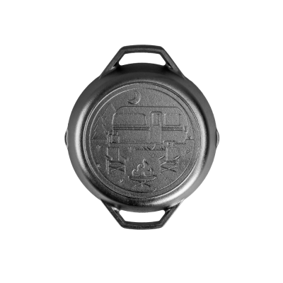 Lodge Cast Iron Square Grill Pan Wildlife Trout 26.5cm | Chef's Complements
