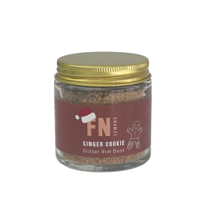 F N Ginger Cookie Gold Glitter Rim Dust 75g | Chef's Complements