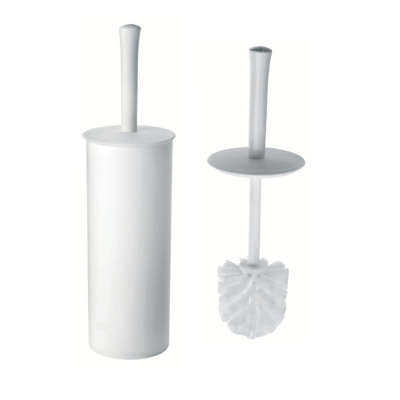 Raven Fully Enclosed Toilet Tidy Set White | Chef's Complements