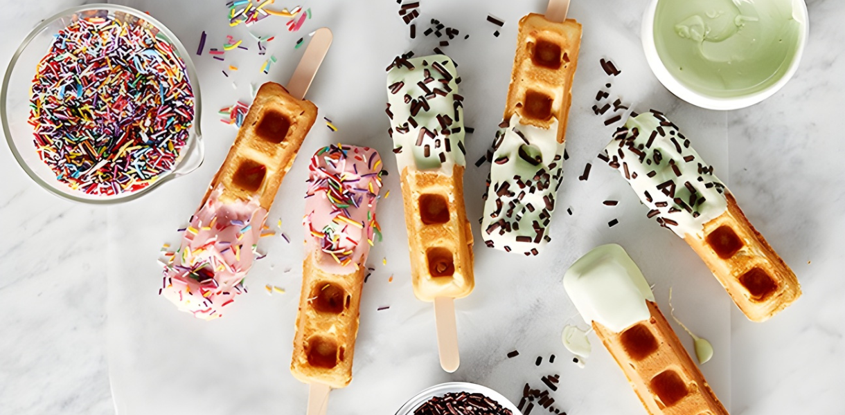 Birthday Cake Waffle Sticks | Chef's Complements