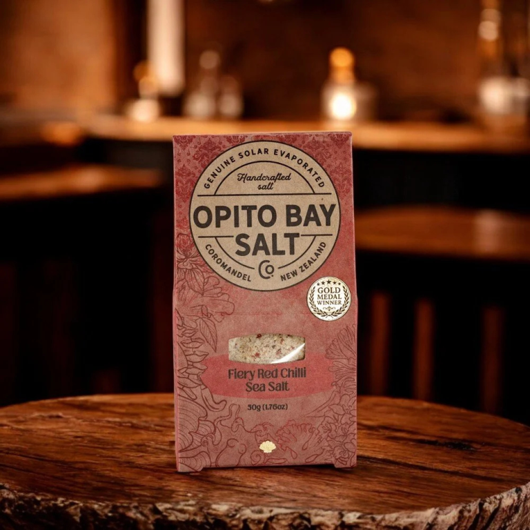 Opito Bay Salt Co. Fiery Red Chilli Sea Salt 50g | Chef's Complements