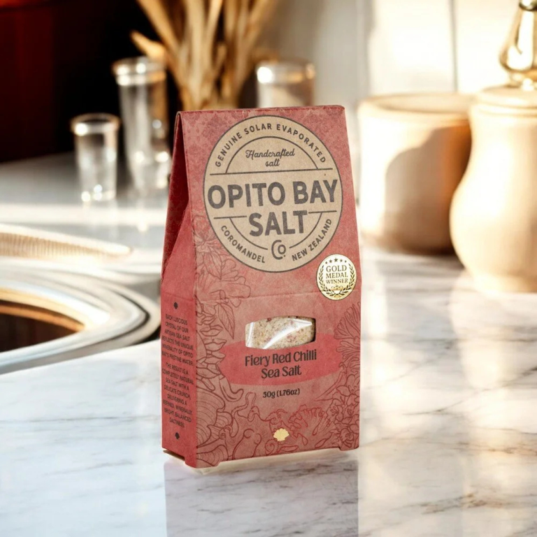 Opito Bay Salt Co. Fiery Red Chilli Sea Salt 50g | Chef's Complements