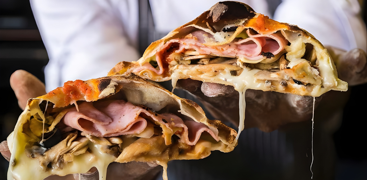 Spinach, Mushroom & Salami Calzone | Chef's Complements