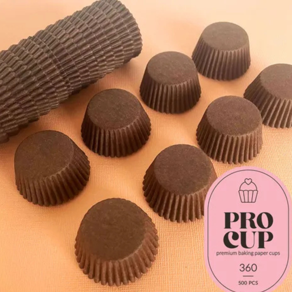 390 Baking Cups Pack of 500 Chocolate Brown | Chef's Complements