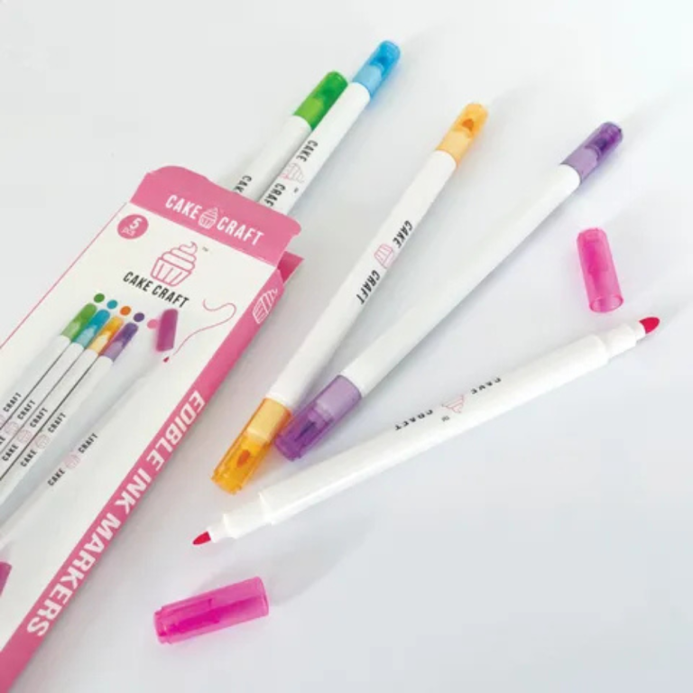 Cake Craft Edible Ink Markers Neon Set of 5 | Chef's Complements