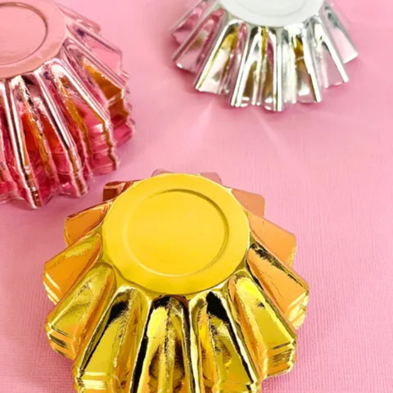 Cake Craft Ripple Baking Cups 24 Pack Gold | Chef's Complements