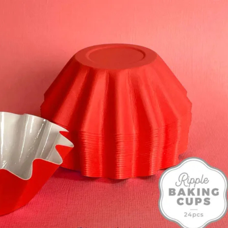 Cake Craft Ripple Baking Cups 24 Pack Gold | Chef's Complements