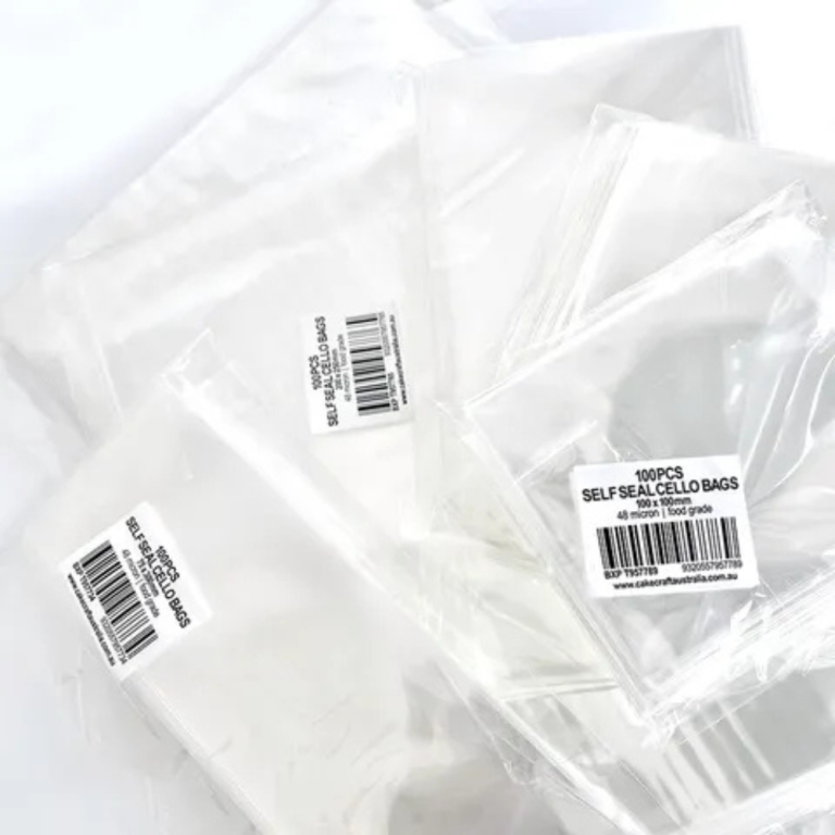 Cellophane Bag Self Sealing Pack of 100 (2 Sizes) | Chef's Complements