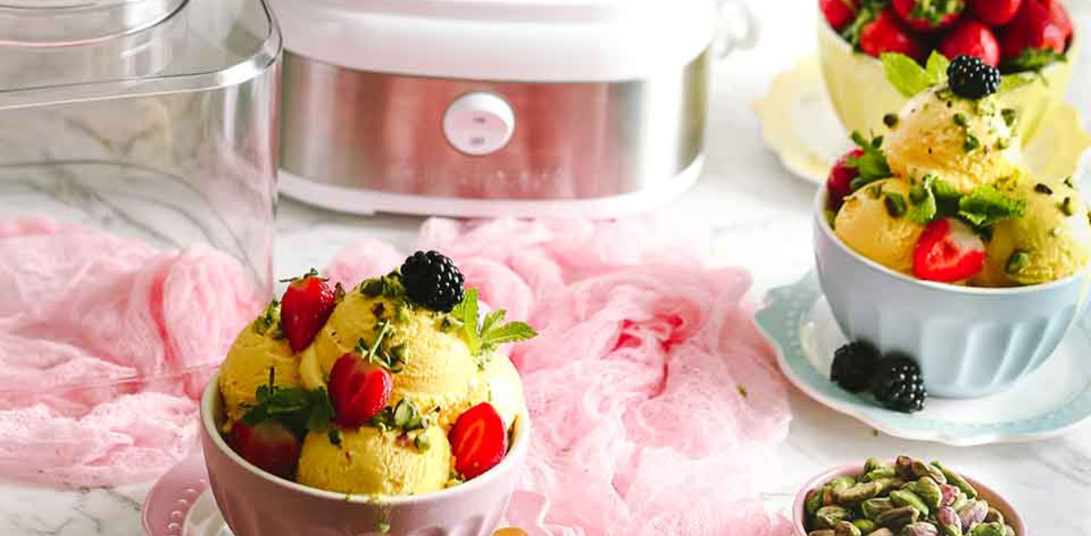 Persian Saffron and Pistachio Ice Cream | Chef's Complements