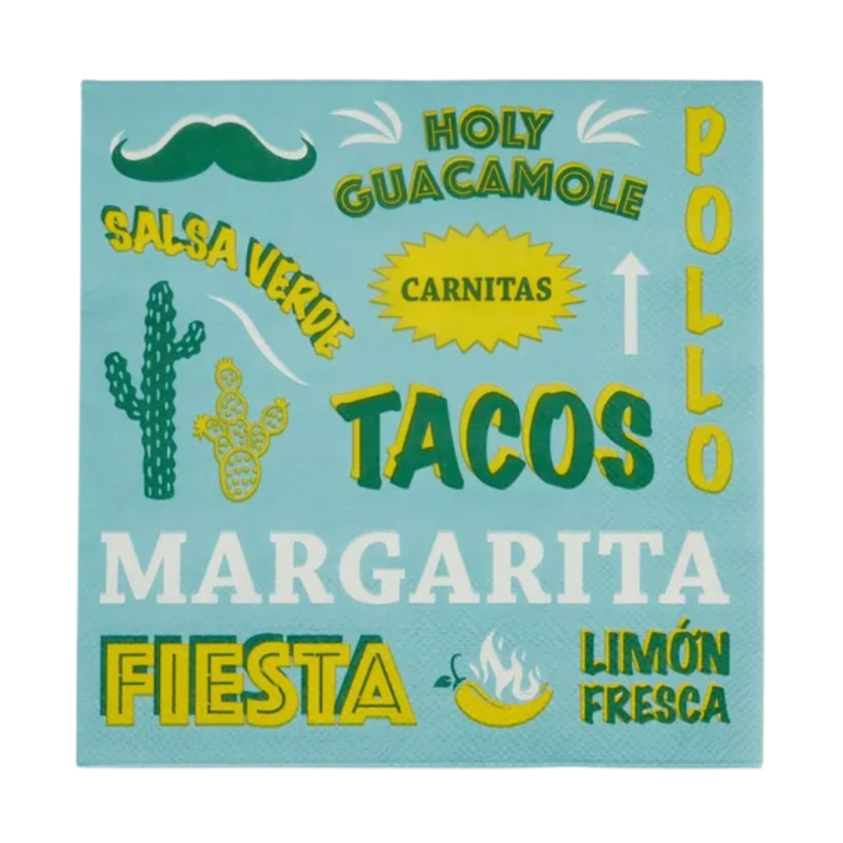 Assemble Lunch Napkin Taqueria 3-Ply 33cm | 20 Pack