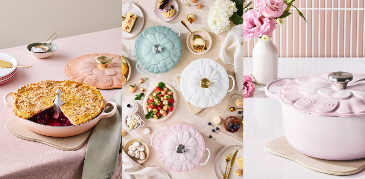 Le Creuset Petal Collection: A Softer Take on Everyday Cooking | Chef's ...